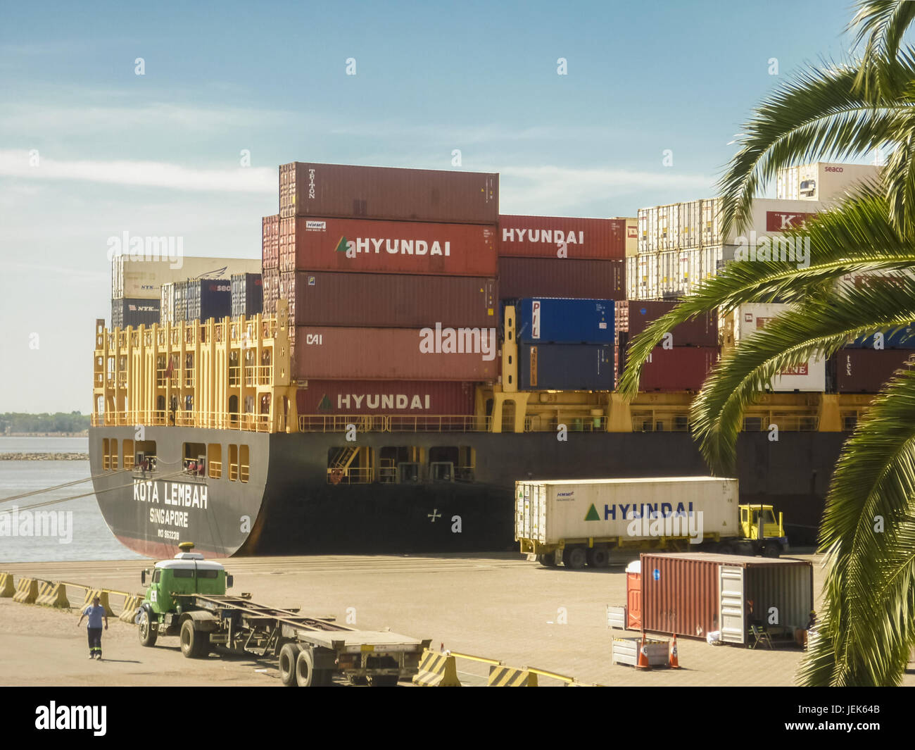 Montevideo Container Cargo Port High Resolution Stock Photography and ...