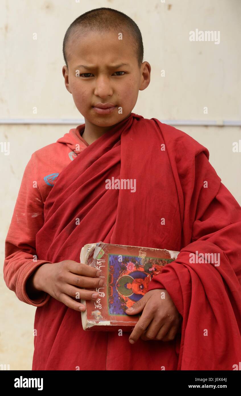 Child monk, Bhutan, asia, NOMR Stock Photo - Alamy