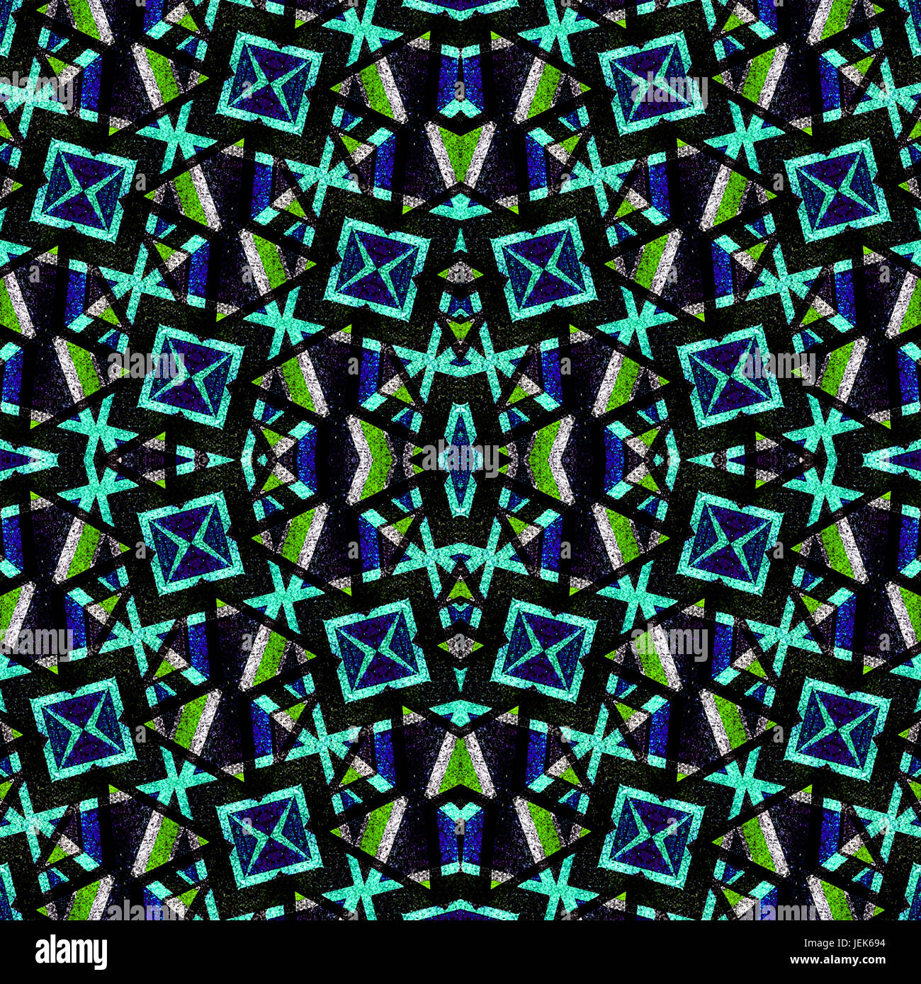Geometric Abstract Vivid Cold Tones Pattern Stock Photo - Alamy