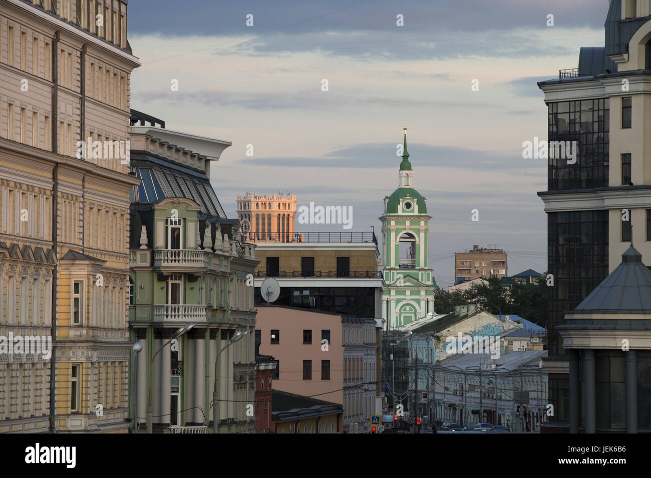 Russia Moscow Center City View Stock Photo - Alamy