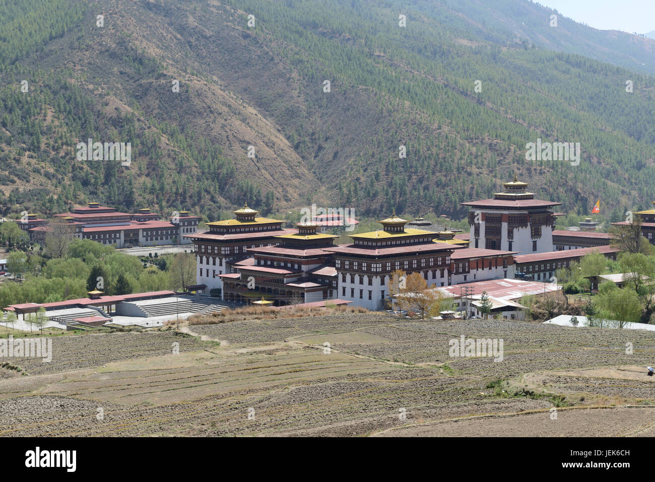 Tashichho dzong monastery, Thimphu, Bhutan, asia Stock Photo - Alamy