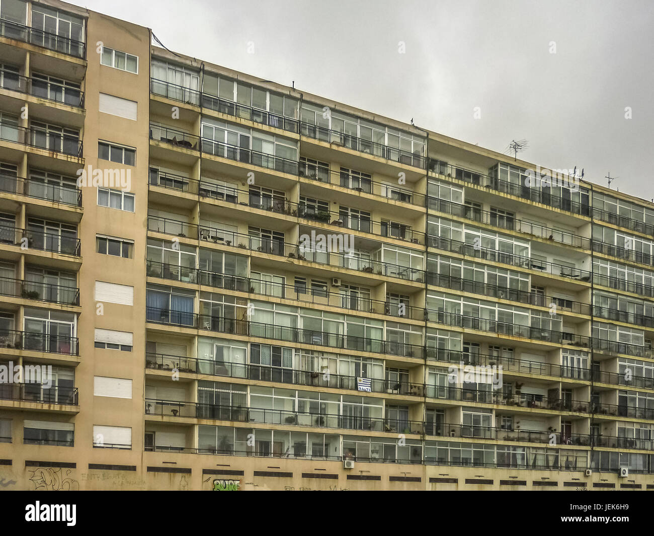 Apartments Buildings Perspective View Stock Photo - Alamy