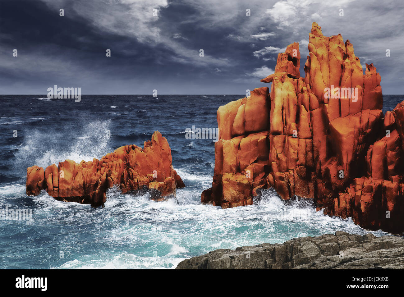 red cliffs, Arbatax, Sardinia, Italy Stock Photo - Alamy