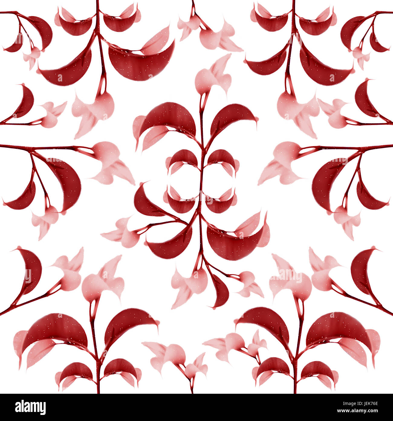 Red Floral Print Pattern Stock Photo - Alamy