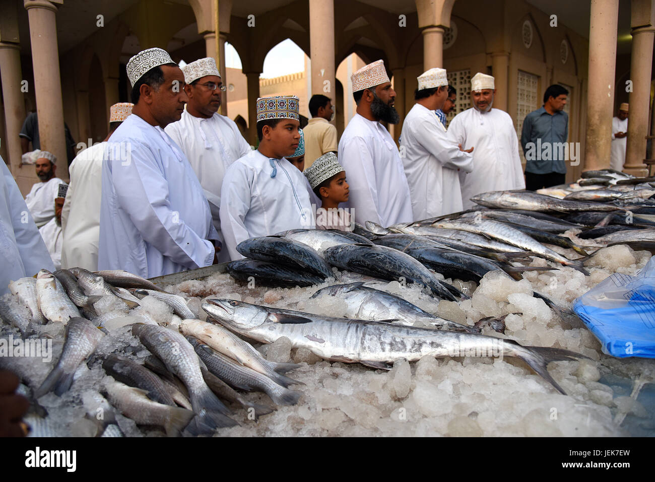 Oman Nizwa The fish market or souk Stock Photo - Alamy