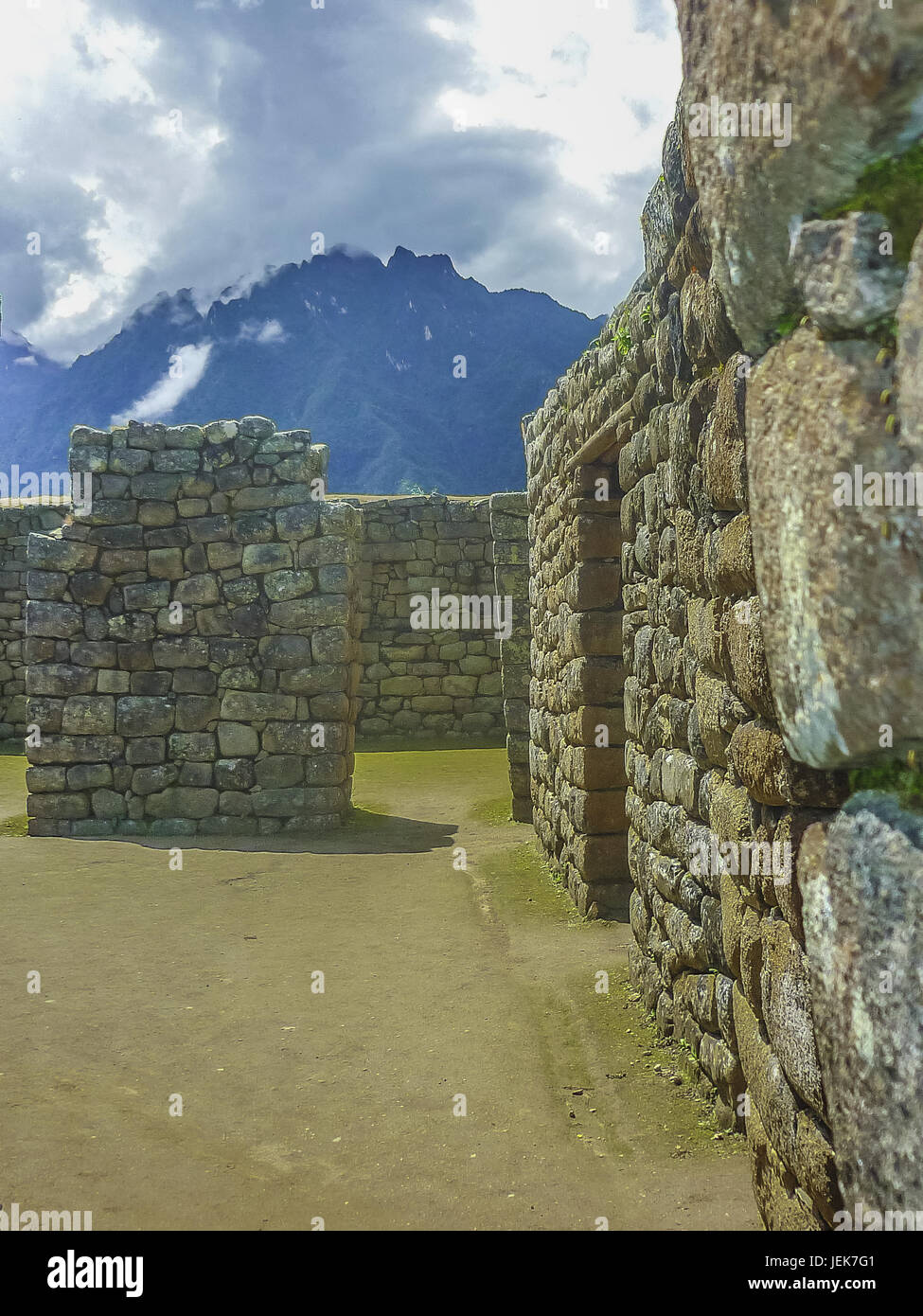 Inside Machu Picchu City Stock Photo - Alamy