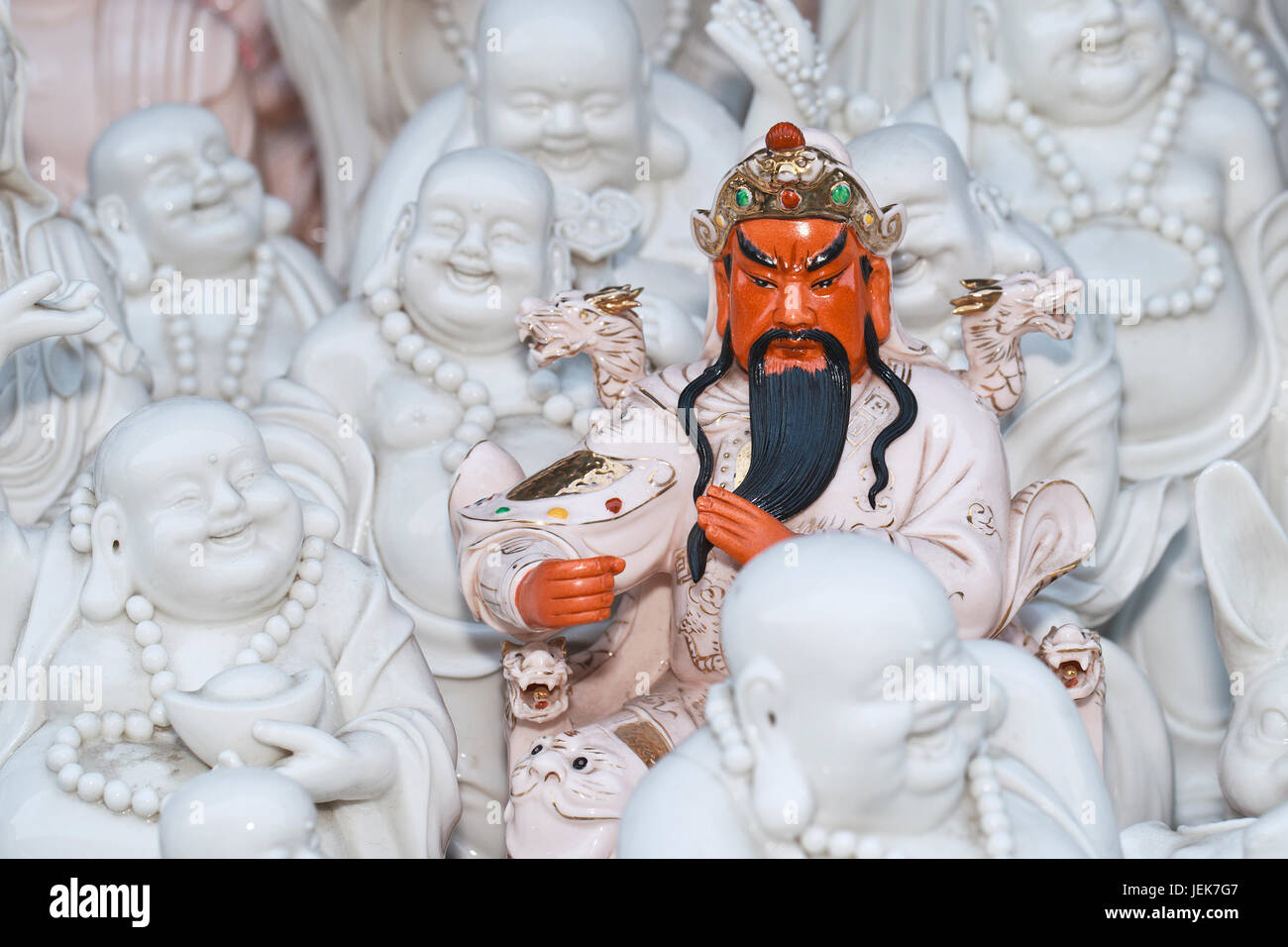 BEIJING-JAN. 26. Sculpture of Guang Yu at Panjiayuan market. He is one ...