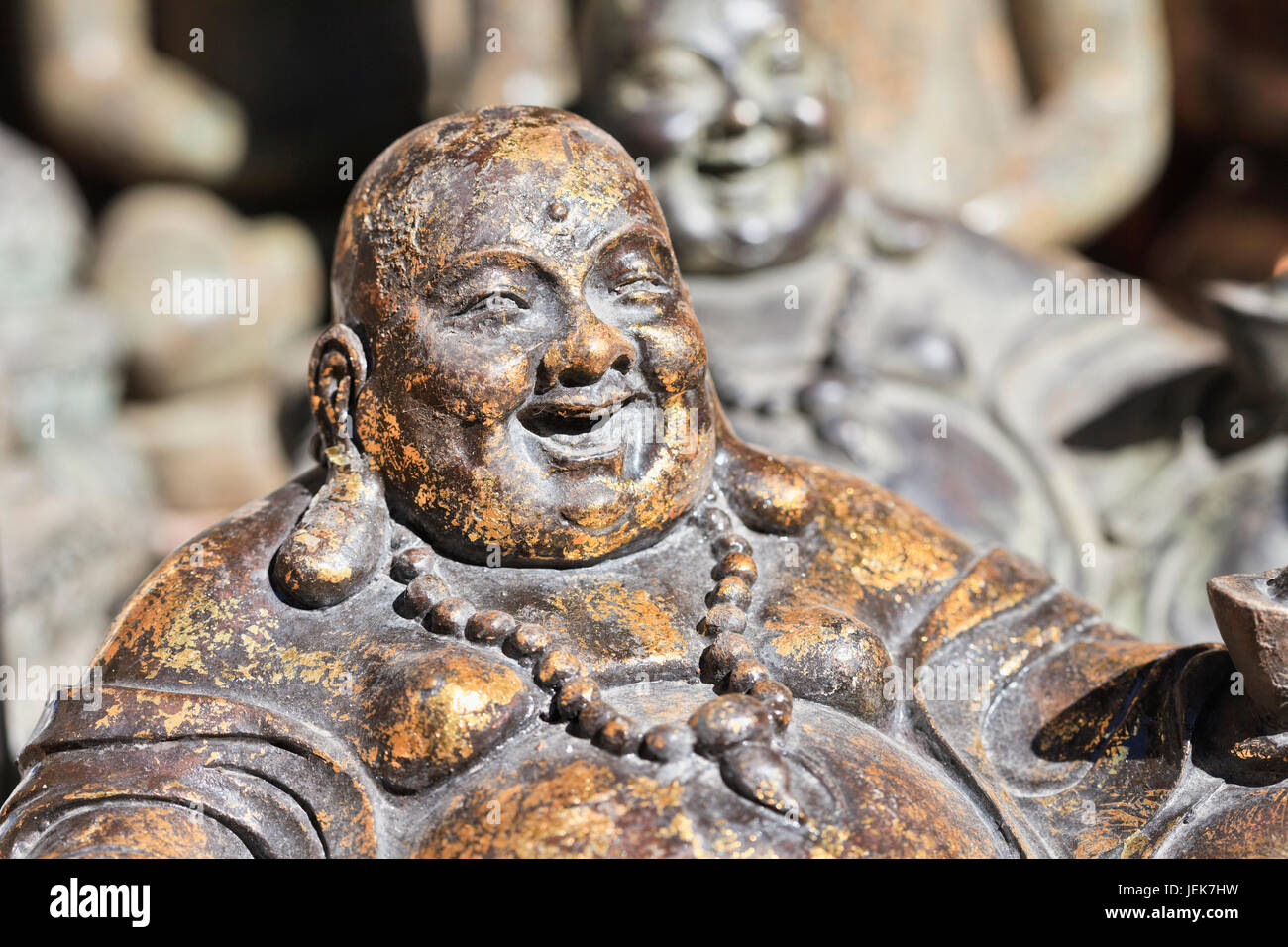 Fat gold buddha statue hi-res stock photography and images - Alamy
