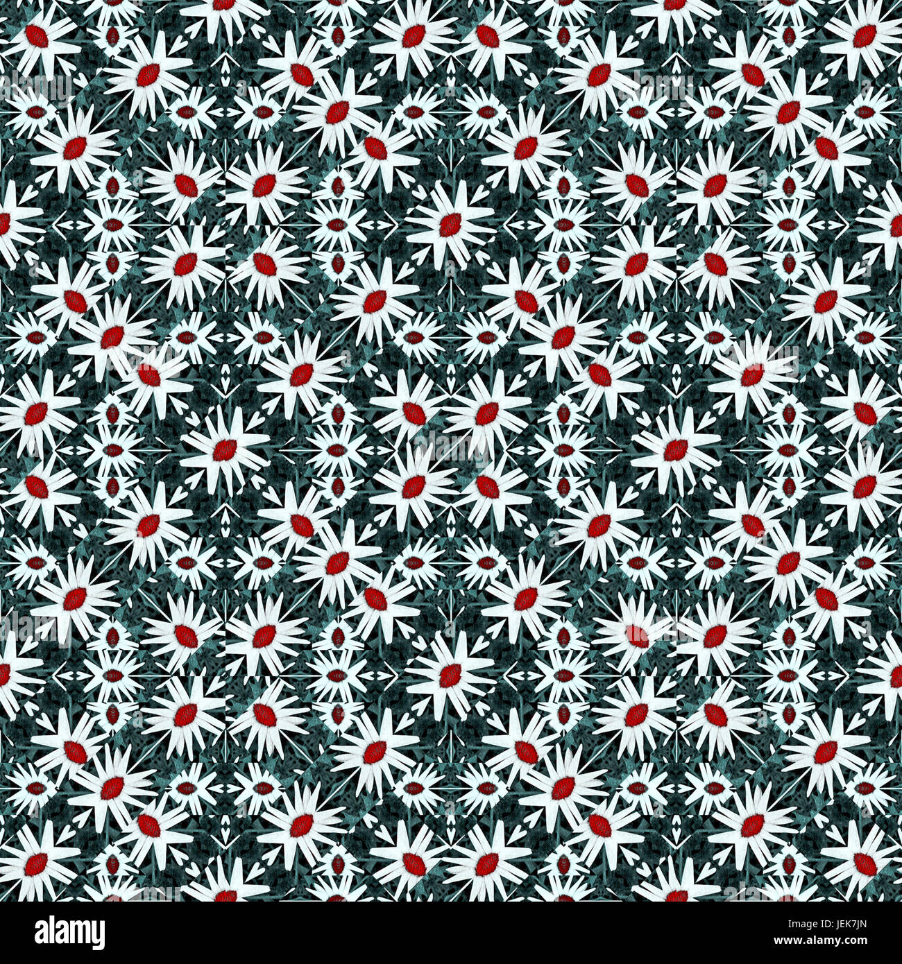 Modern Floral Geometric Pattern Stock Photo - Alamy