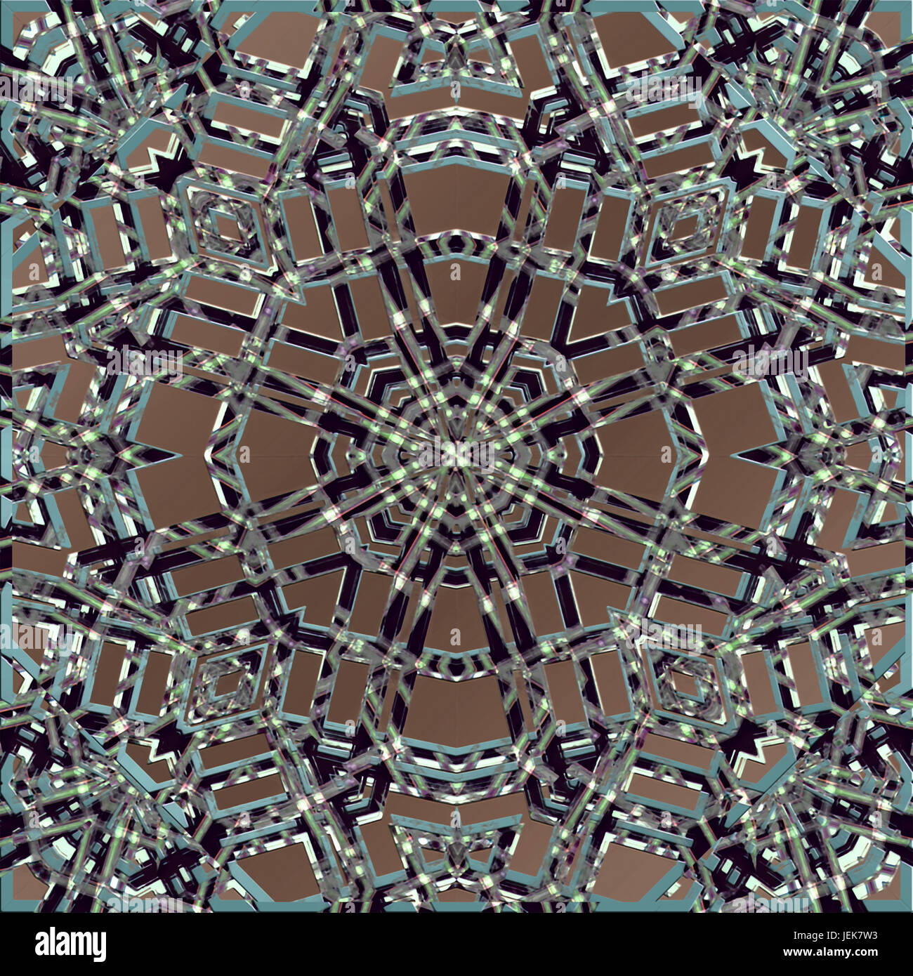 Futuristic Geometric Tech Pattern Stock Photo - Alamy