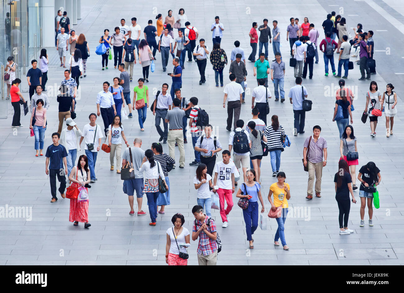 BEIJING-MAY 21. Crowd at Xidan shopping area. China’s estimated ...