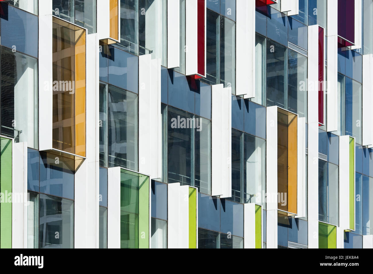 Contemporary architecture with vivid color elements Stock Photo - Alamy