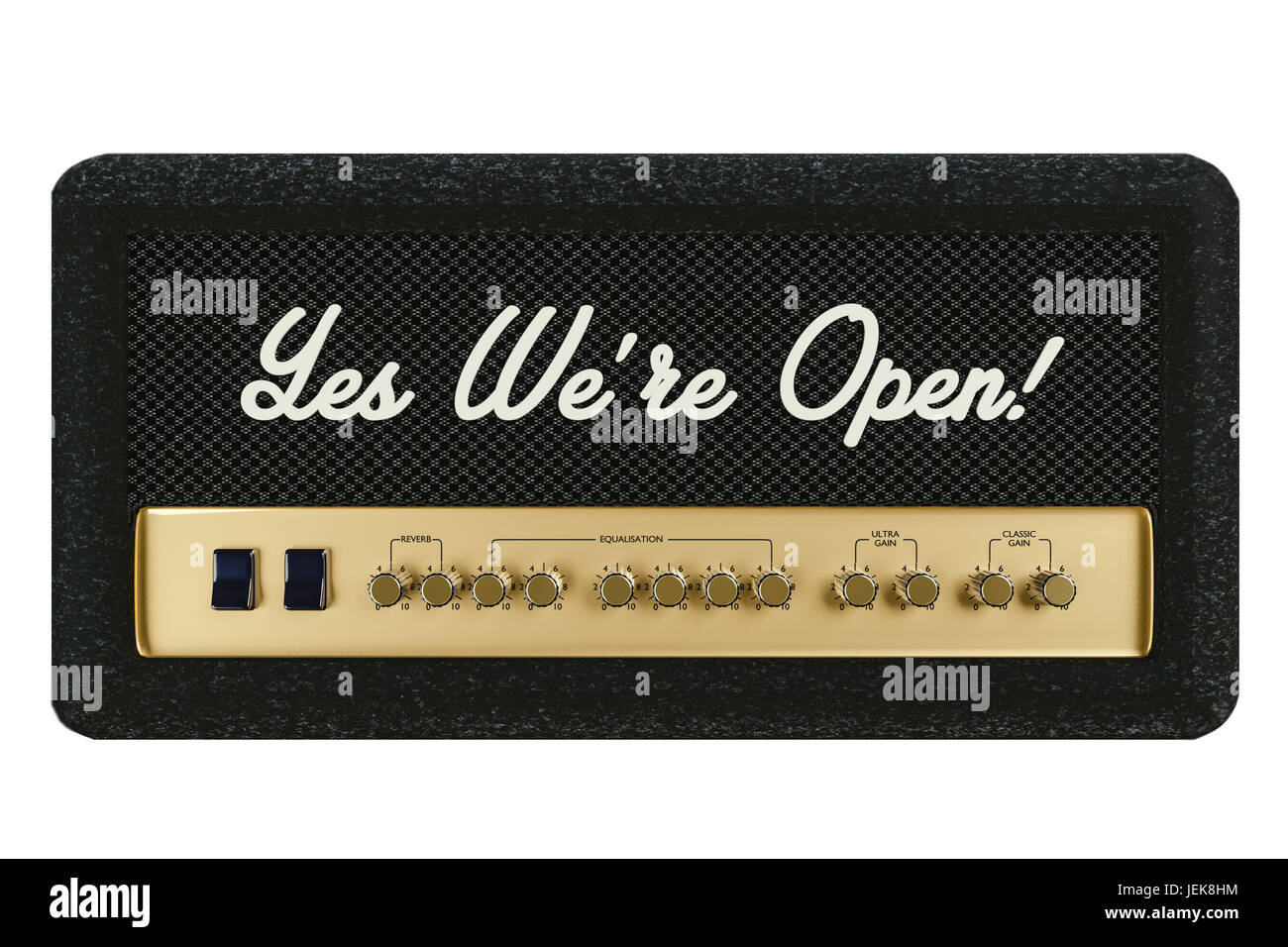 guitar amplifier isolated on white background Stock Photo - Alamy