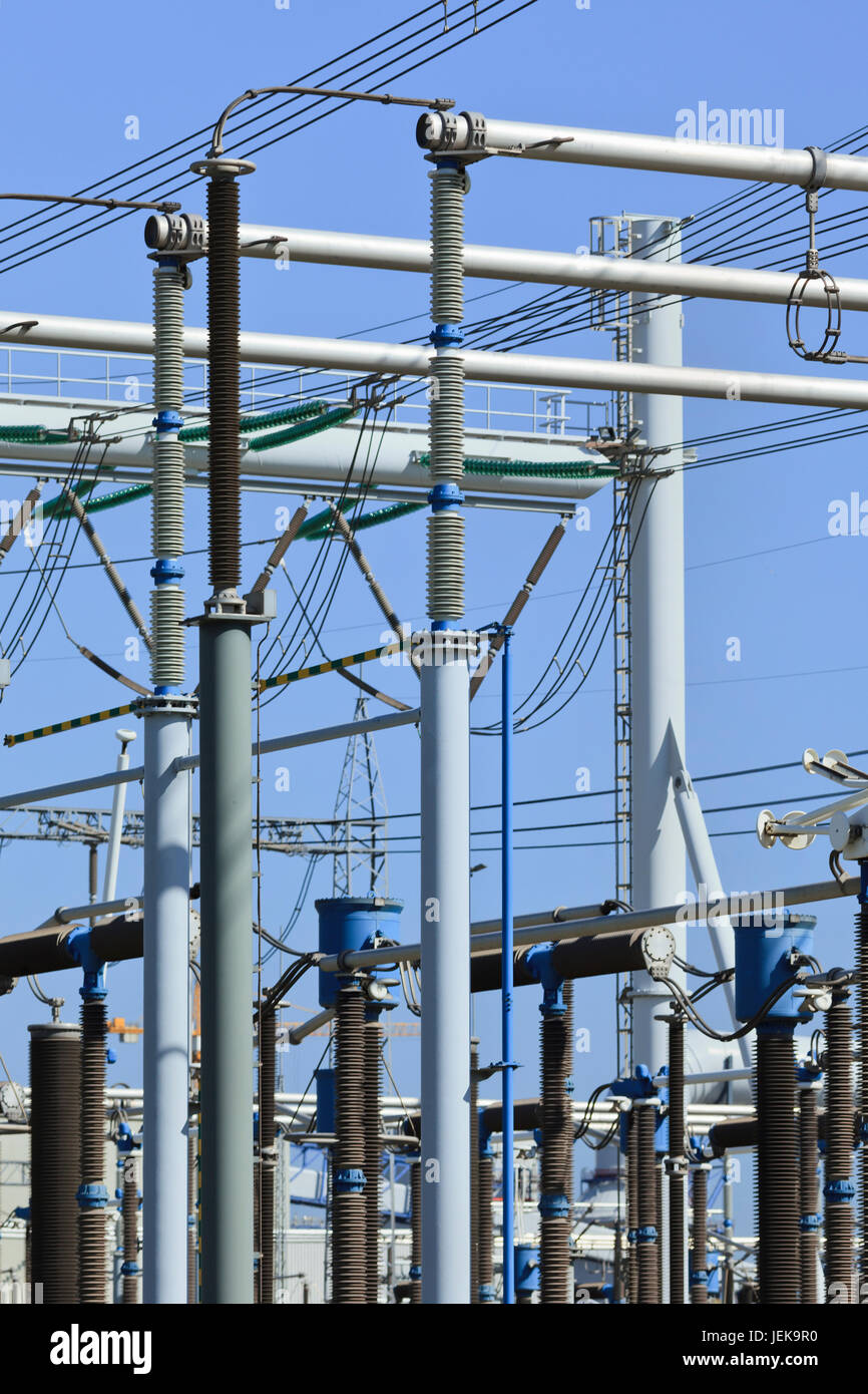 EON power plant in Rotterdam with two coal-fired units of 550 MW ...