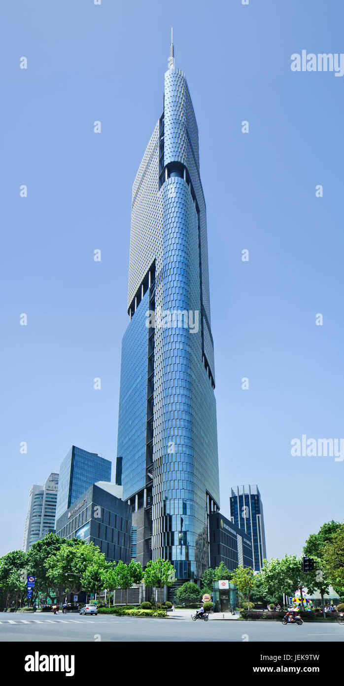NANJING-MAY 26, 2014. Zifeng Tower. The 450-metre skyscraper desinged ...