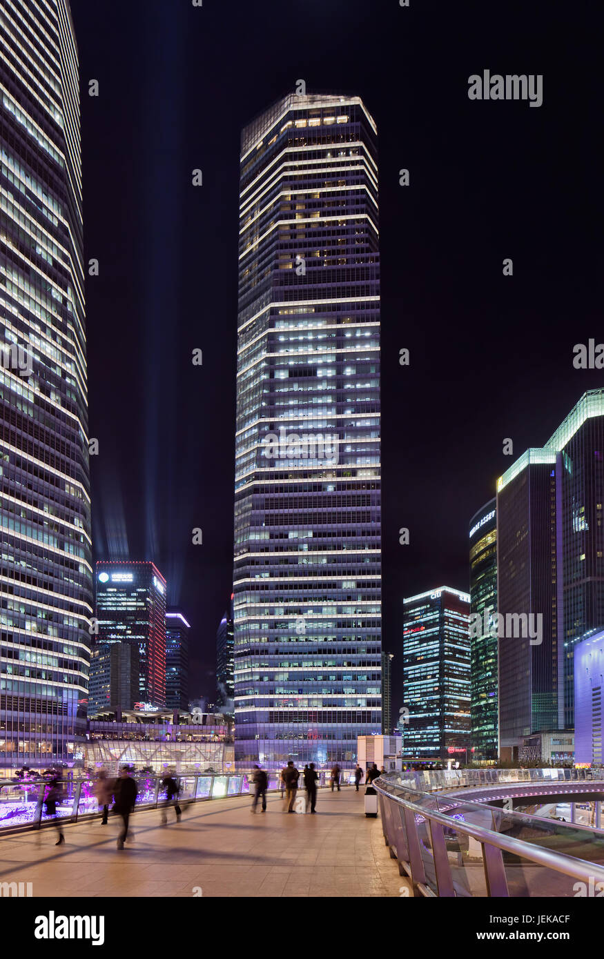 SHANGHAI-DEC. 1, 2014. Lujiazui shopping area. As a major financial ...