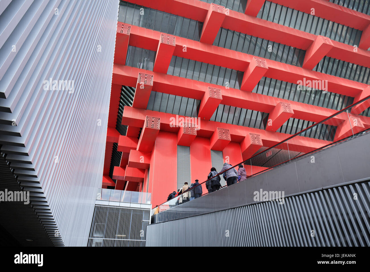 China Art Museum housed in former China Pavilion of Expo 2010 located ...