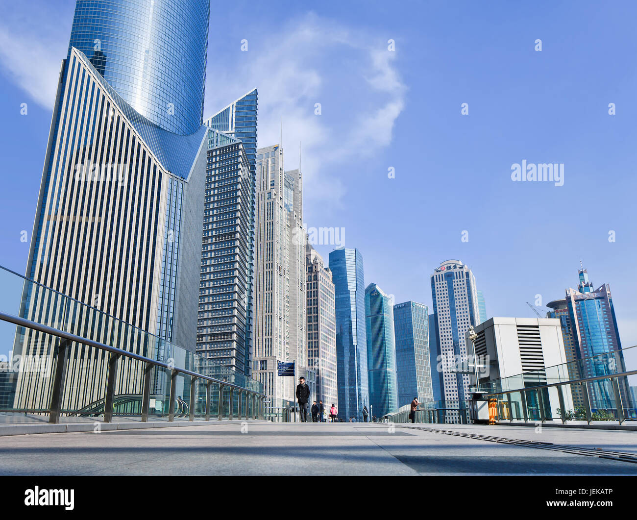 Skyscrapers at Lujiazui, national-level development zone designated by ...