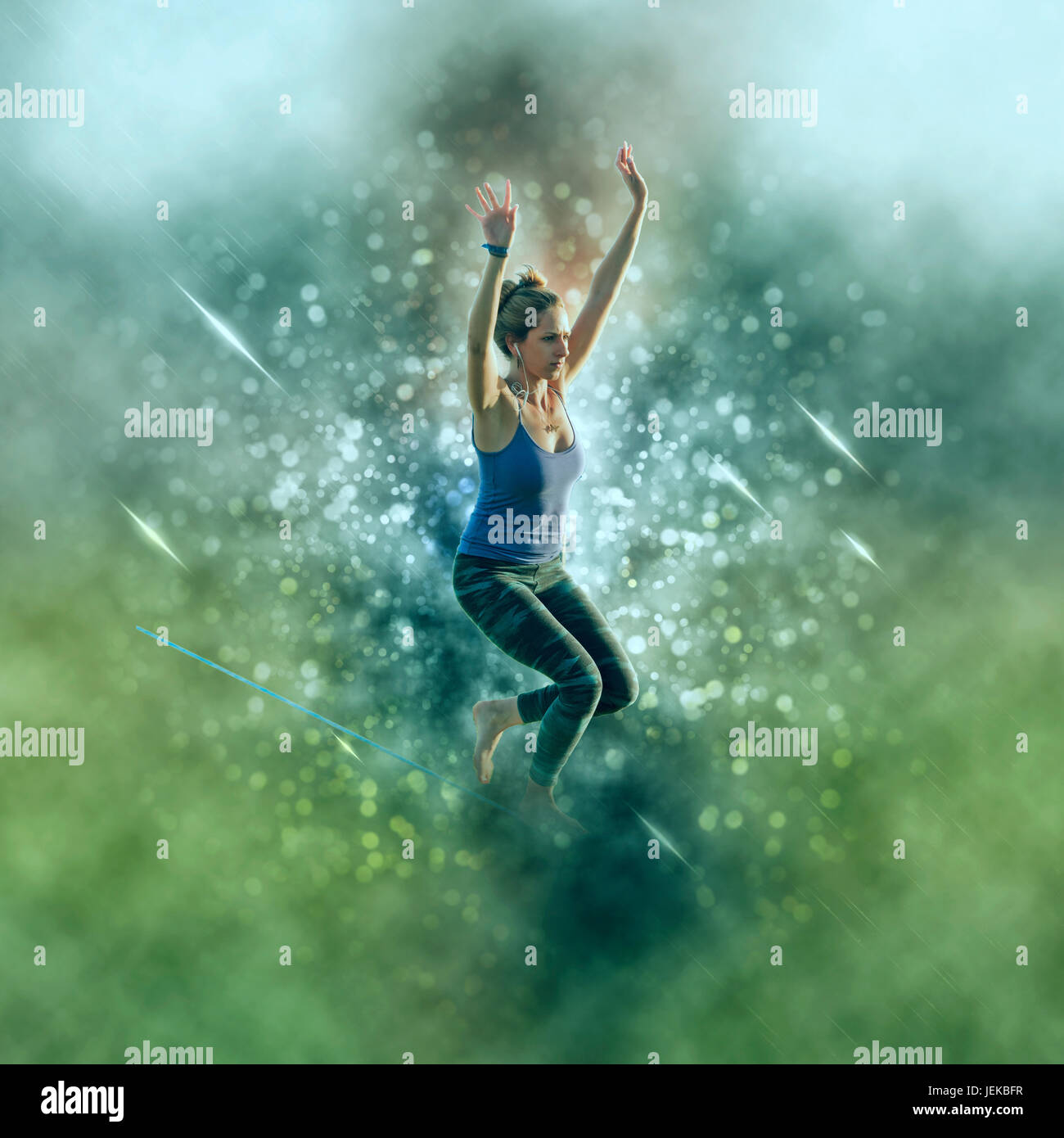 Slacklining hi-res stock photography and images - Alamy