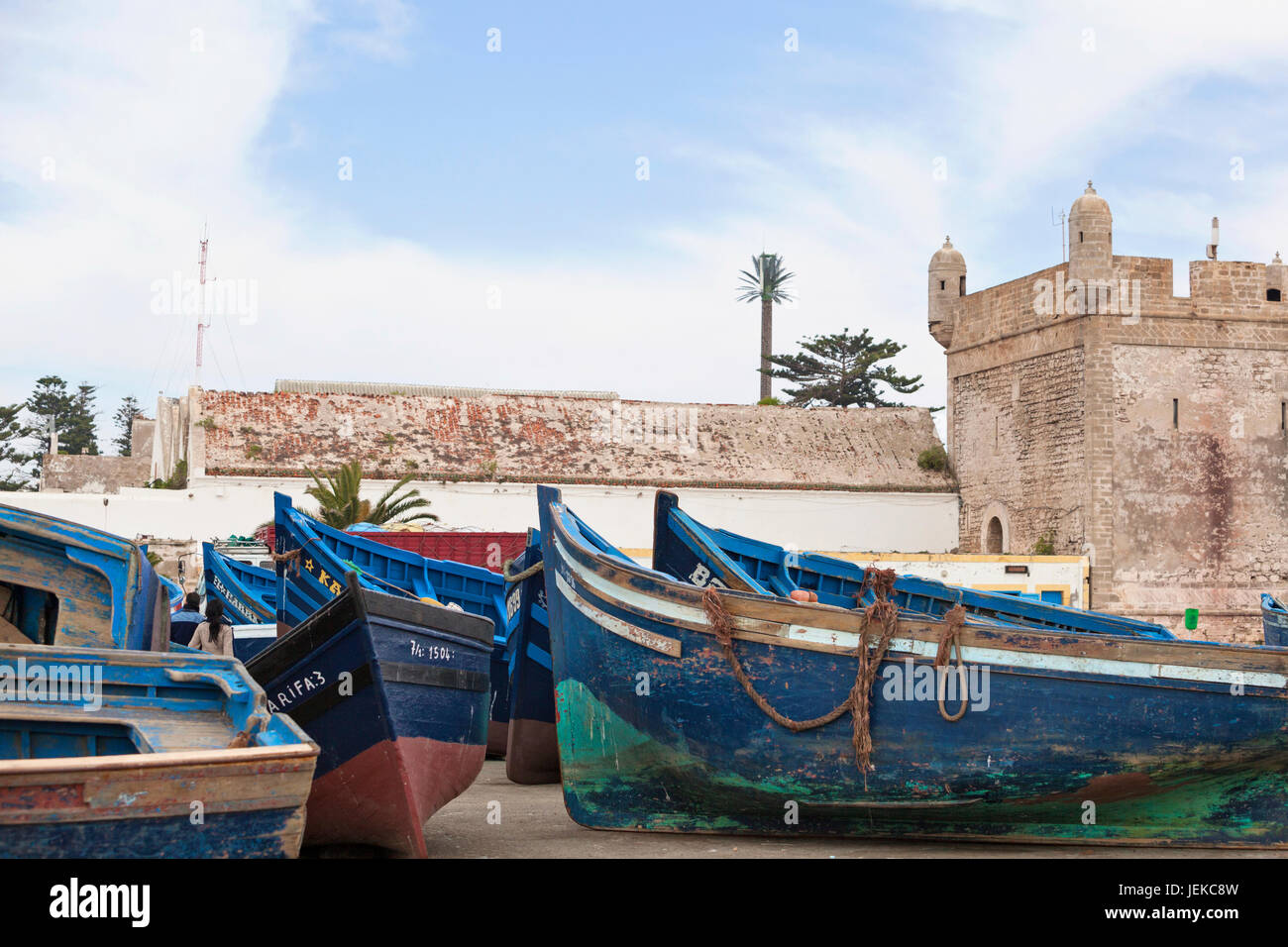 Traditional moroccan boats hi-res stock photography and images - Alamy