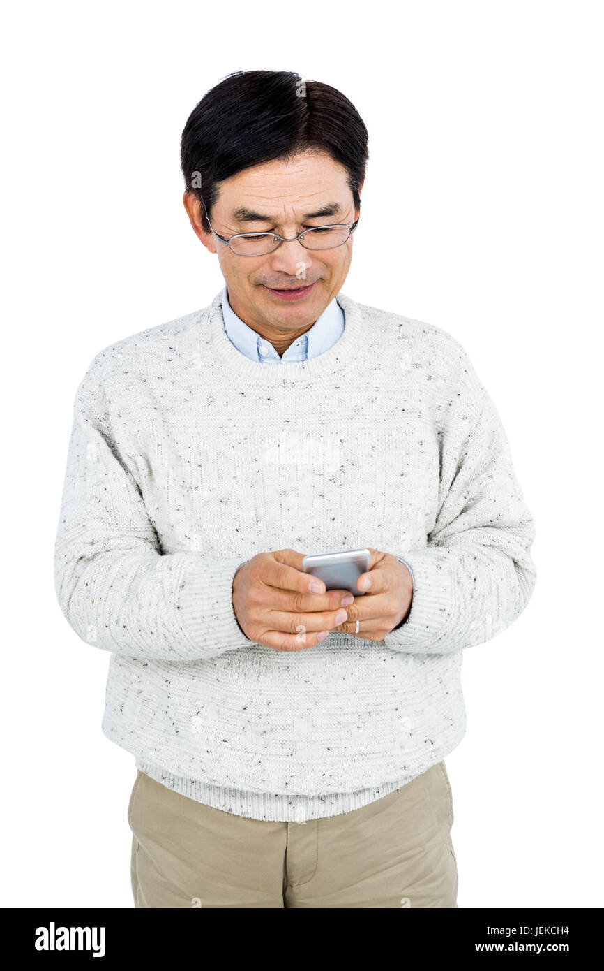 Communication smiling standing spectacles hi-res stock photography and ...