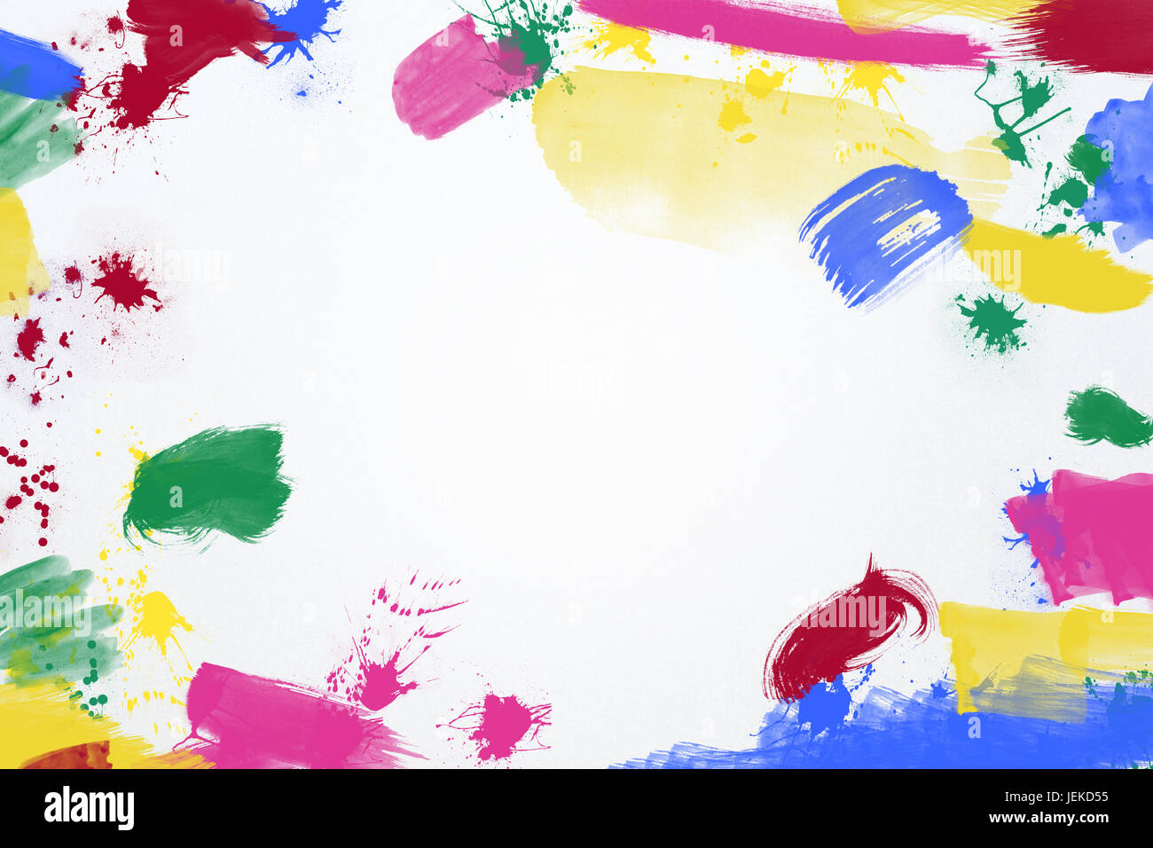 Art supplies border line Stock Photo - Alamy