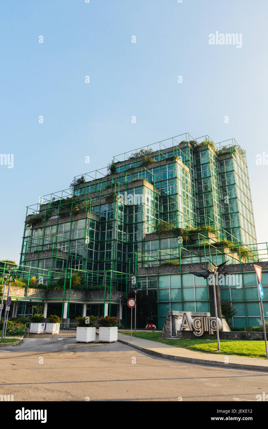 Agip headquarters in San Donato Milanese, Italy Stock Photo - Alamy
