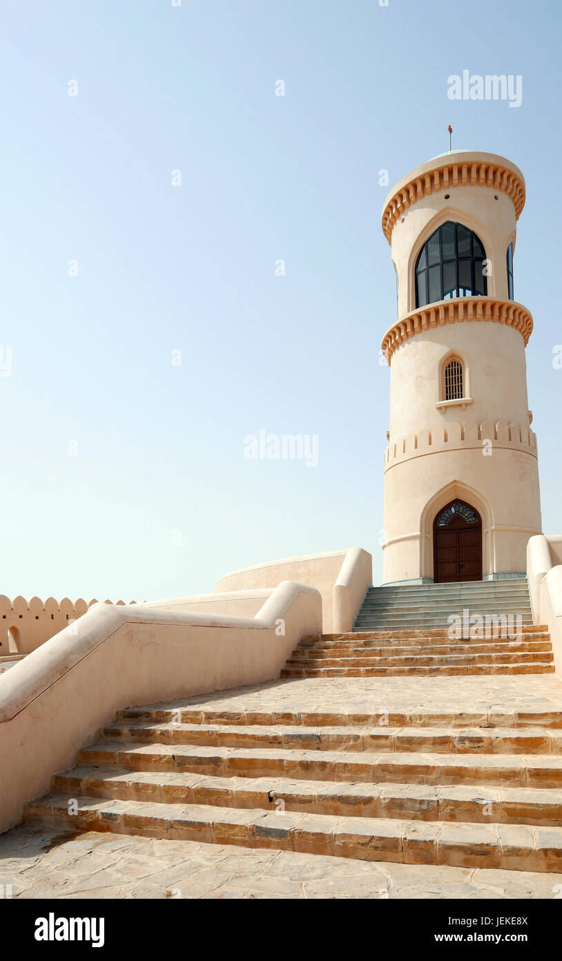 Oman Sur Lighthouse Tower Stock Photo - Alamy