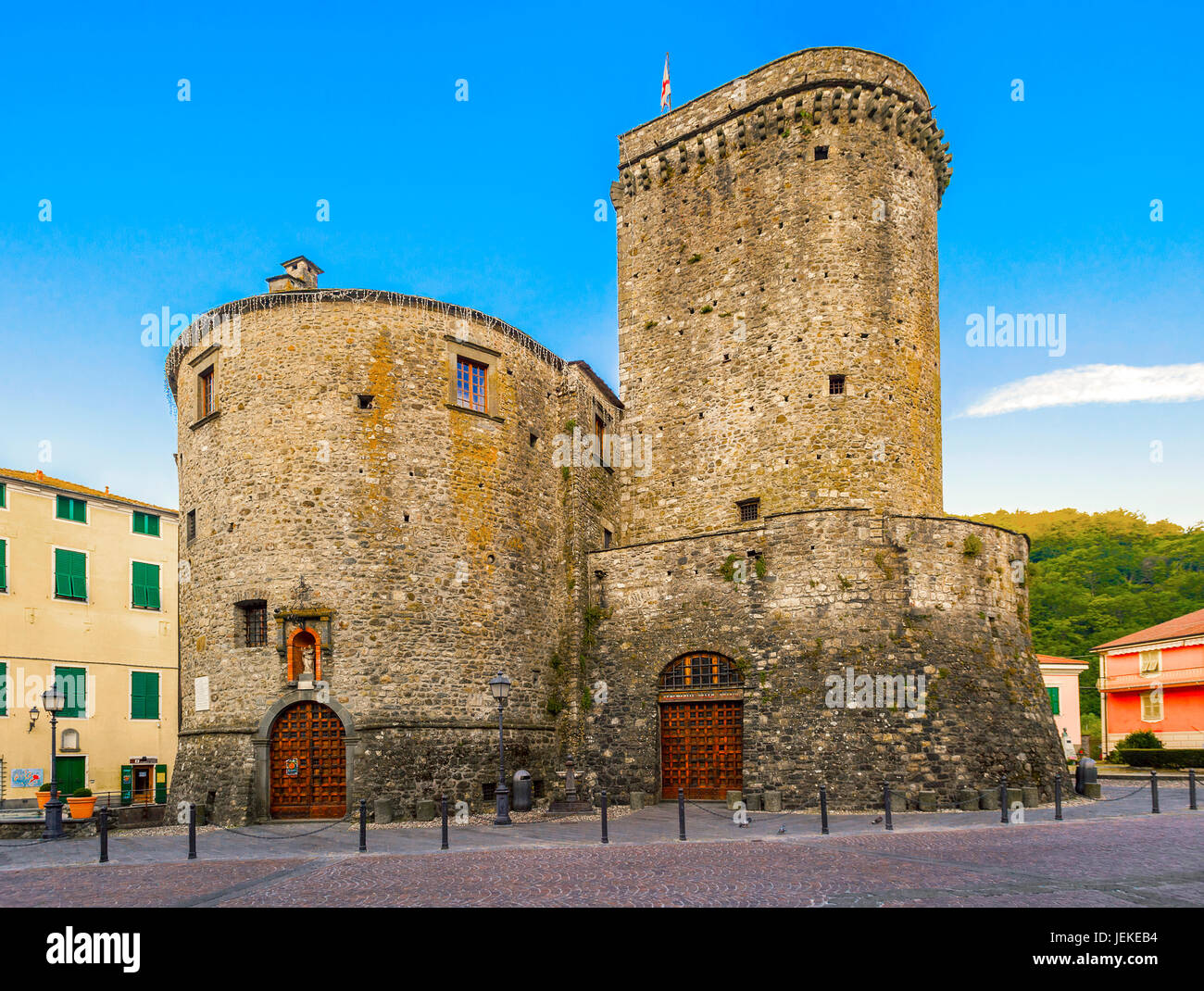 Italy Liguria - Varese Ligure - Piazza Vittorio Emanuele - Castle of ...