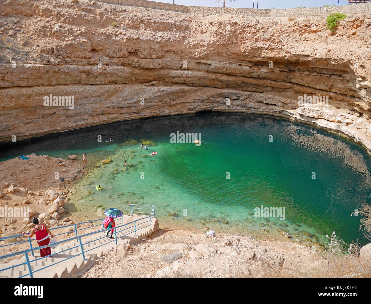 Bimmah sinkhole, Oman Stock Photo - Alamy