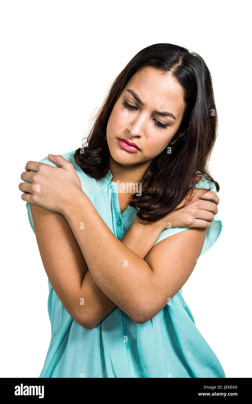 Sad beautiful woman Stock Photo - Alamy