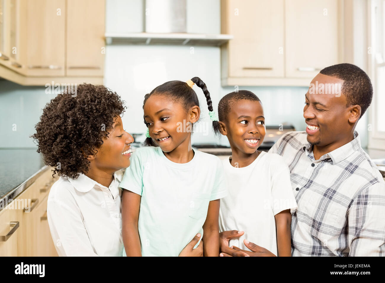 Portrait of happy family Stock Photo - Alamy