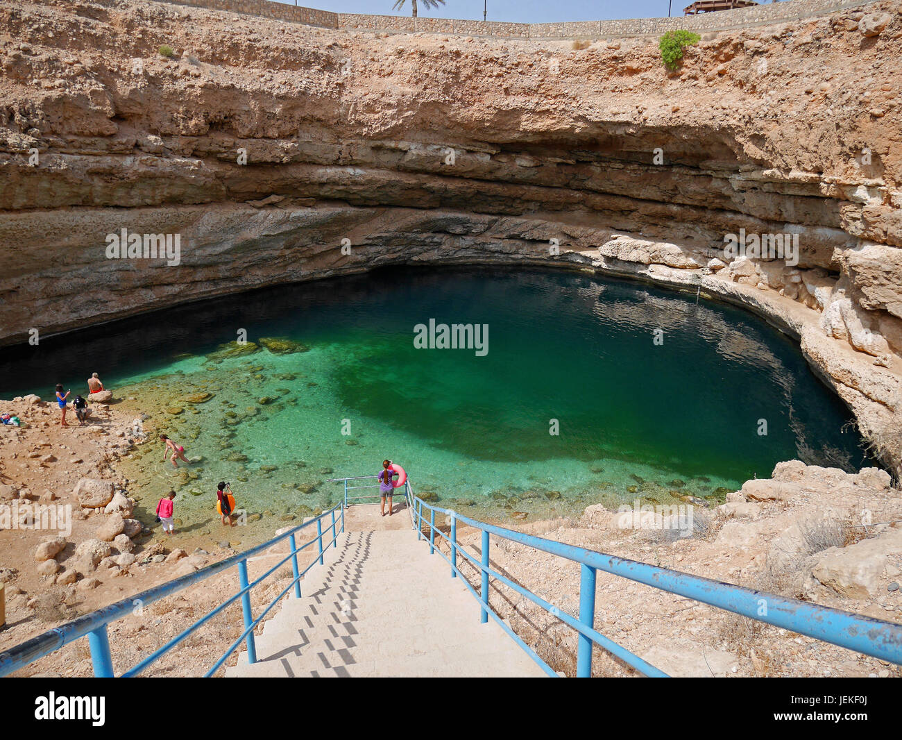 Bimmah sinkhole, Oman Stock Photo - Alamy