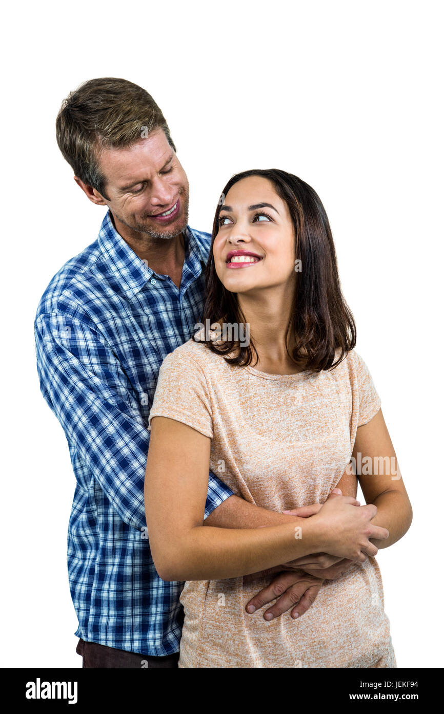 Romantic couple hugging Stock Photo - Alamy