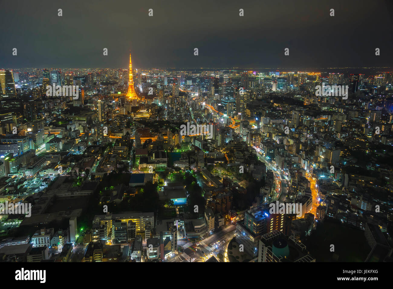 Night skyline of tokyo hi-res stock photography and images - Alamy