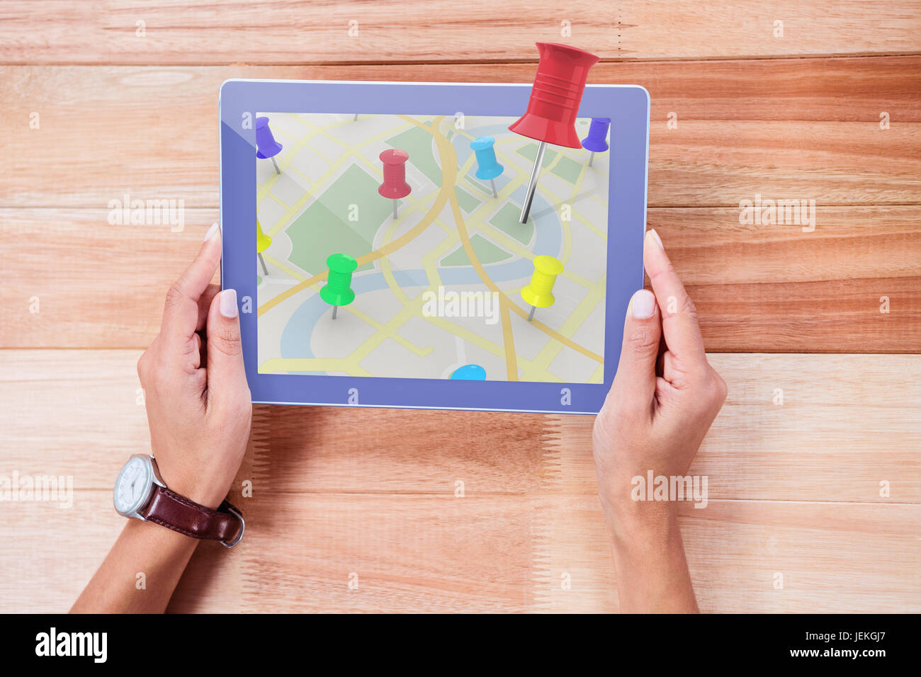 Digital composite colorful map hi-res stock photography and images - Alamy