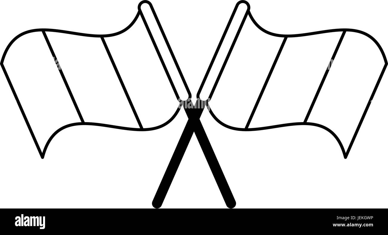 two flags icon image Stock Vector Image & Art - Alamy