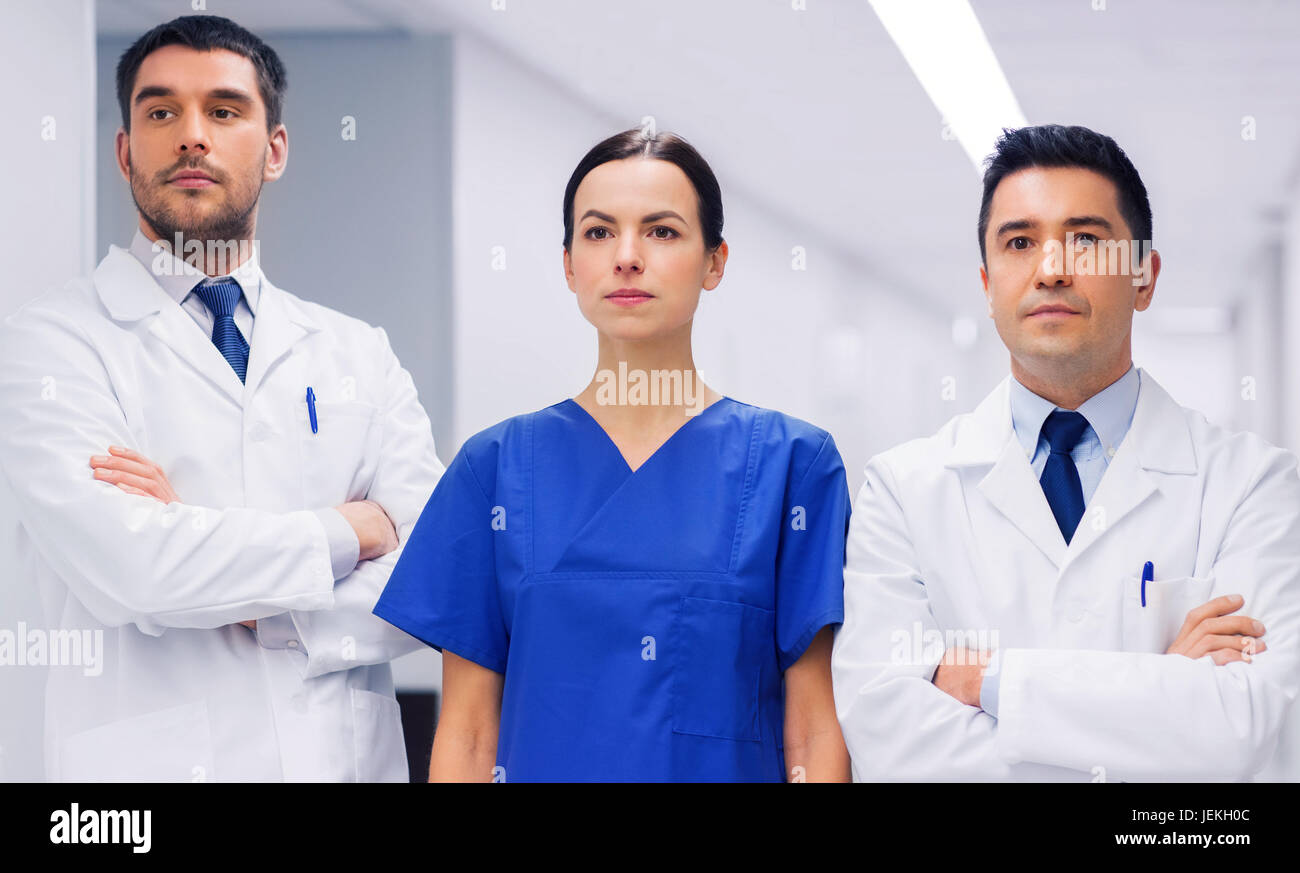 group of medics or doctors at hospital Stock Photo - Alamy