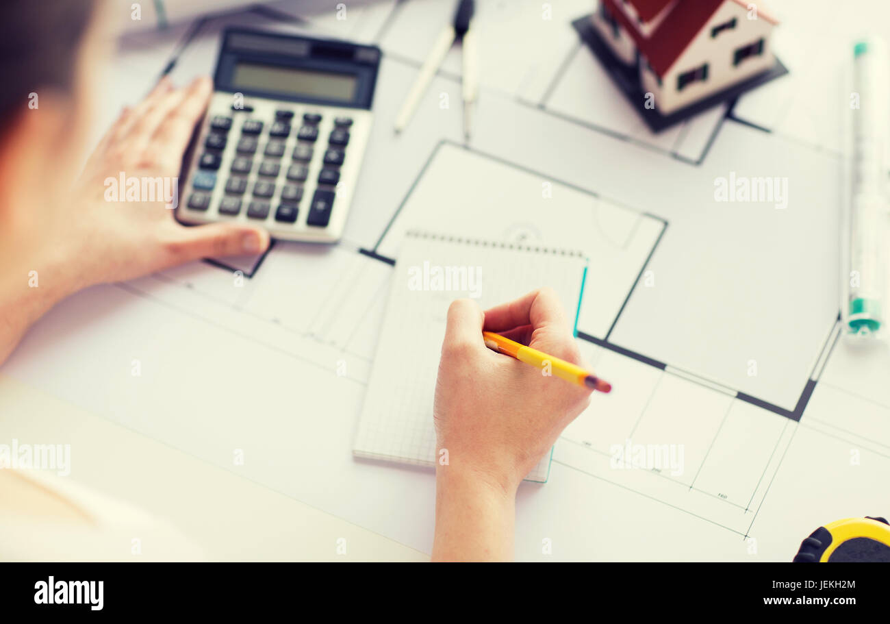 Plan layout calculator divider hi-res stock photography and images - Alamy