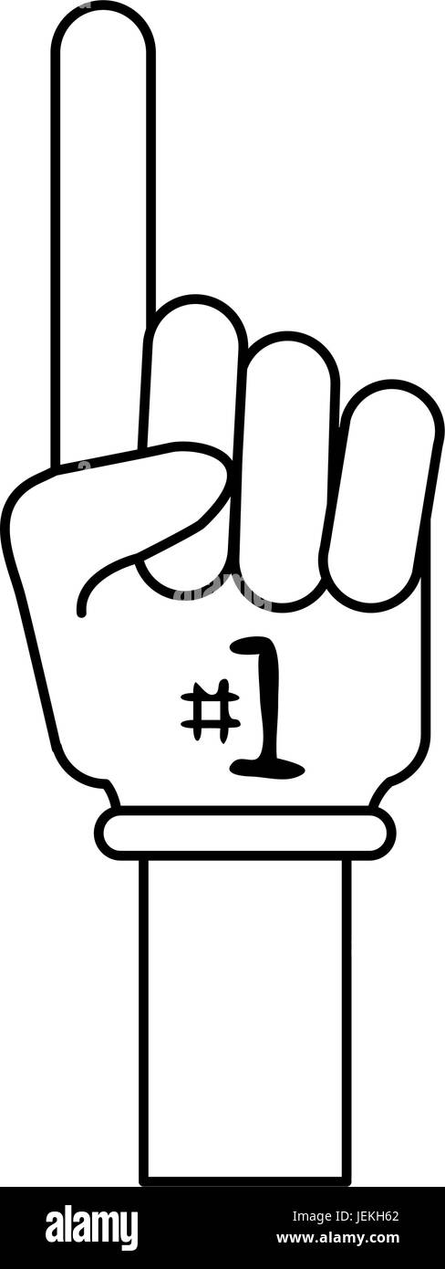 foam finger icon image Stock Vector Image & Art - Alamy