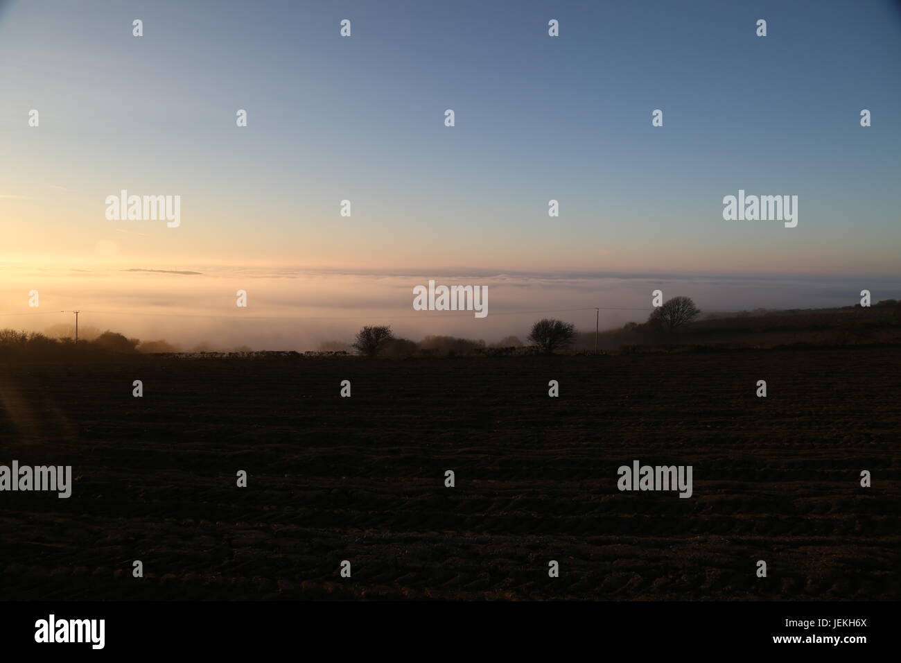 Inverted Cloud, Cardigan Bay, Wales Stock Photo - Alamy