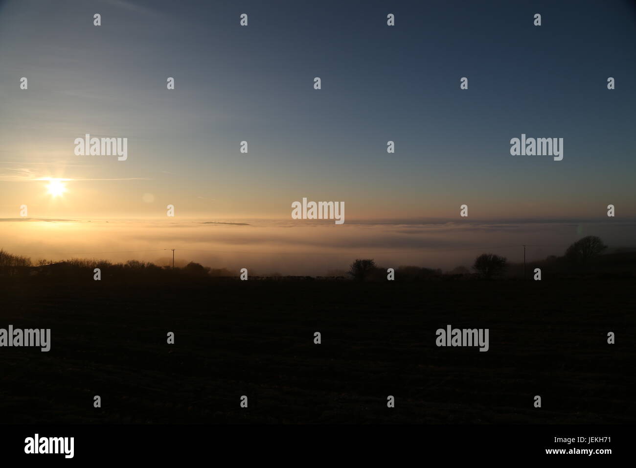 Inverted Cloud, Cardigan Bay, Wales Stock Photo - Alamy