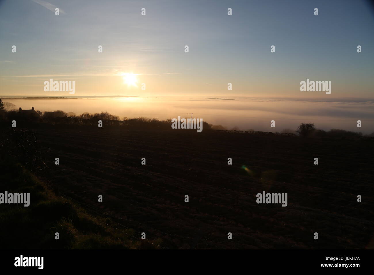 Inverted Cloud, Cardigan Bay, Wales Stock Photo - Alamy