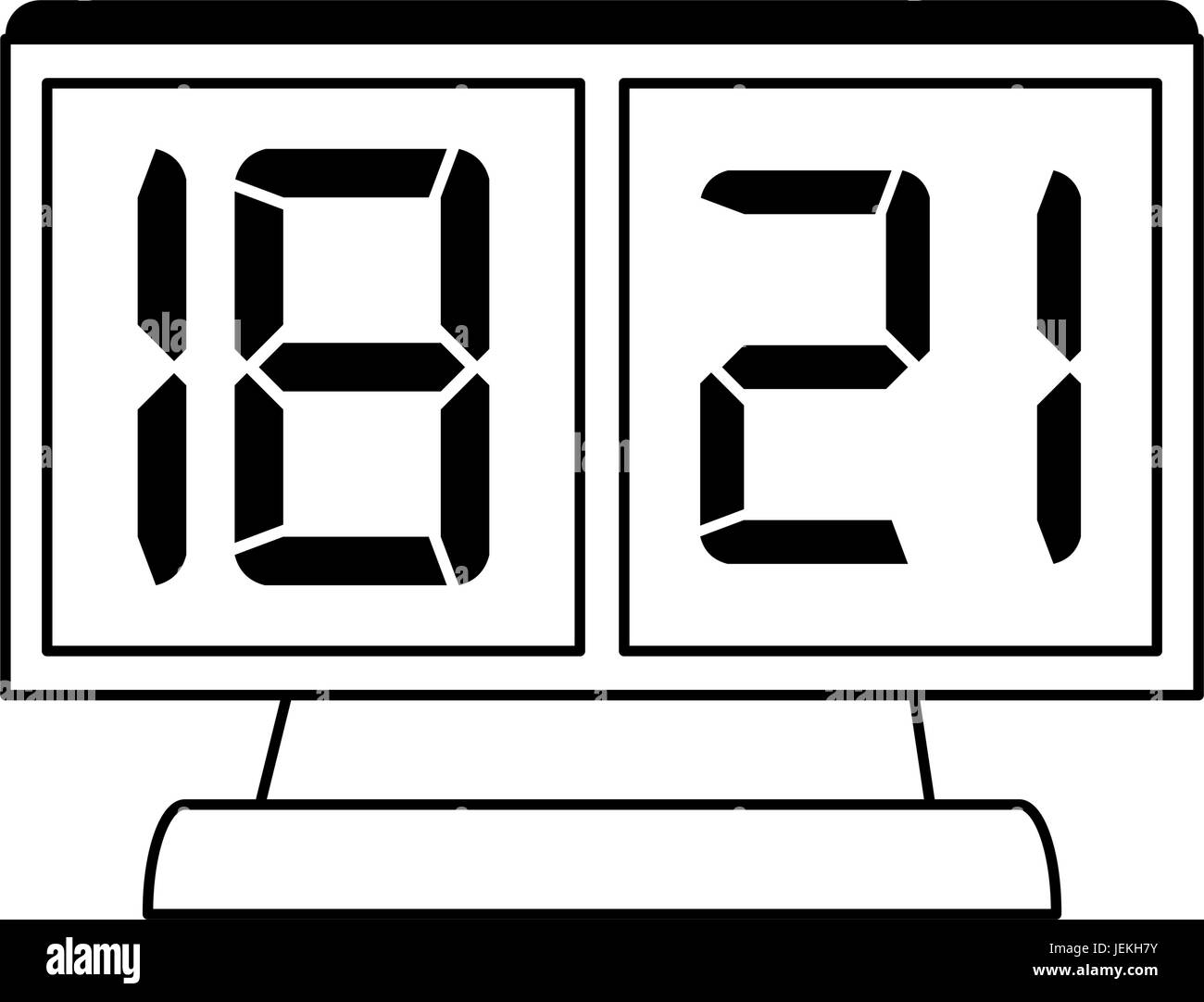 digital alarm clock icon image Stock Vector Image & Art - Alamy