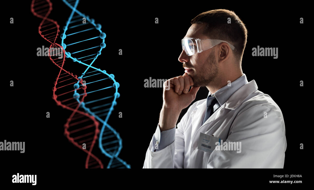 Scientist looking at dna hi-res stock photography and images - Alamy