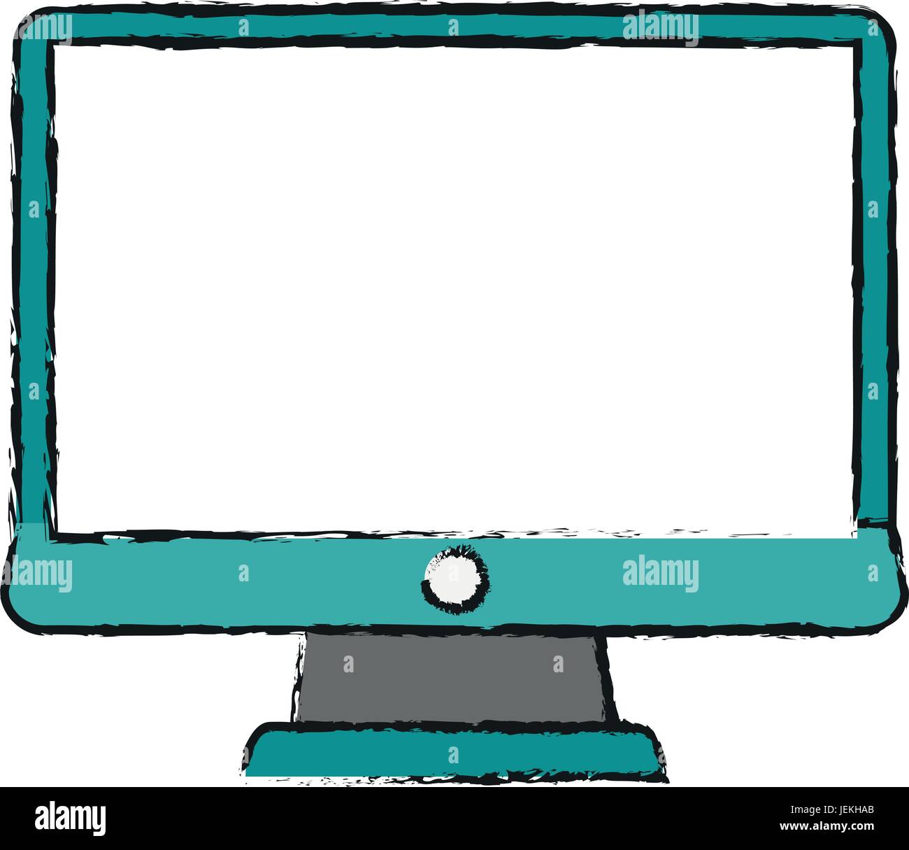 blank screen computer monitor vector illustration design Stock Vector ...