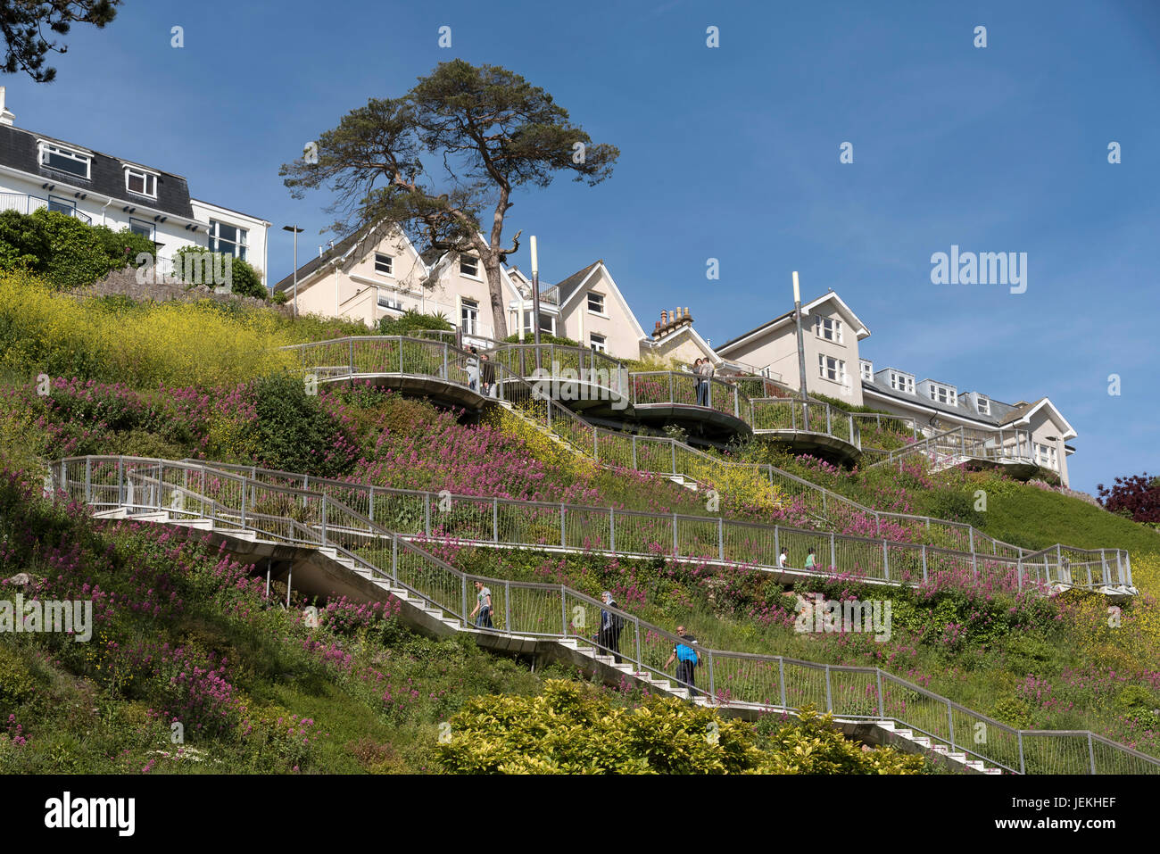 People walking up steep path hi-res stock photography and images - Alamy