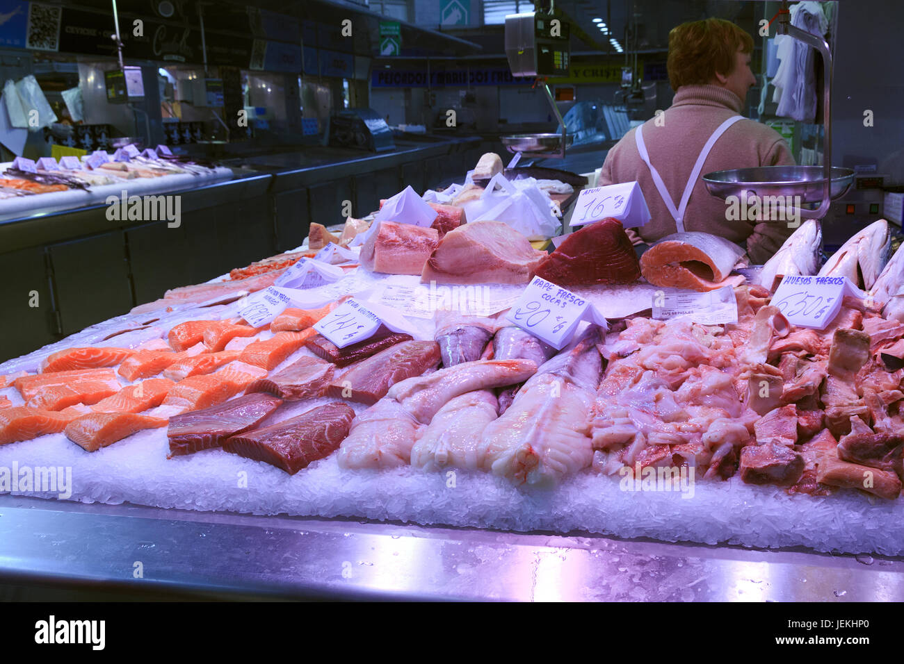 Old quarter fresh food stalls hi-res stock photography and images - Alamy