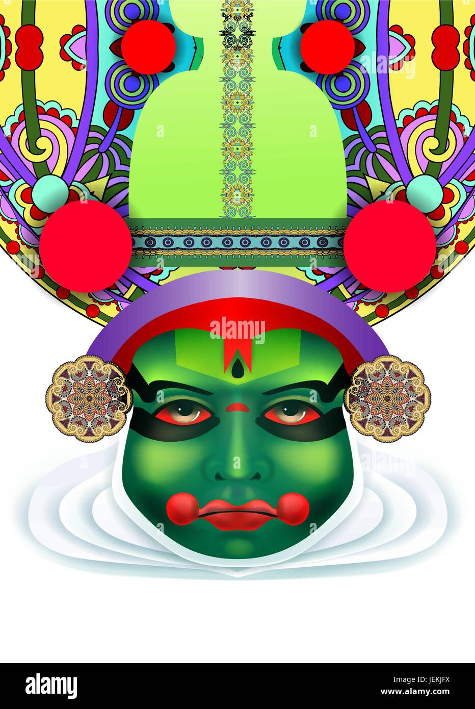 Rangoli indian folk art Stock Vector Images - Alamy