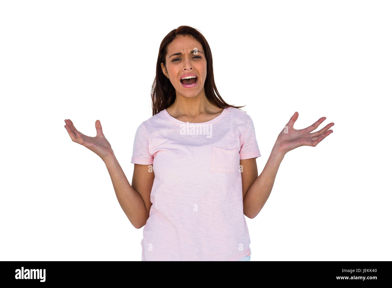 Girl being angry Stock Photo - Alamy